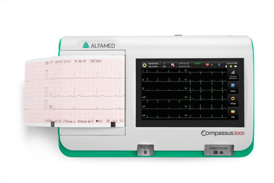 ELETROCARDIÓGRAFO ECG COMPASSUS 3000 - ALFAMED